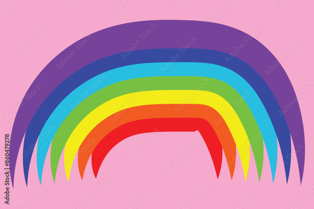 Waving rainbow LGBT flag isolated on png or transparent background ...