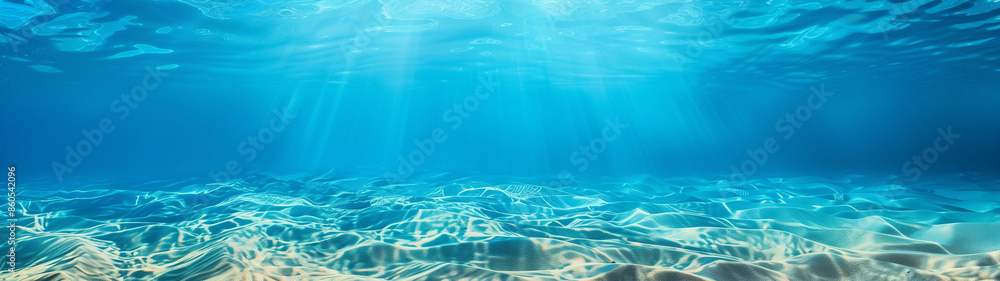 underwater scenery in shallow water with sea sand, created with ...