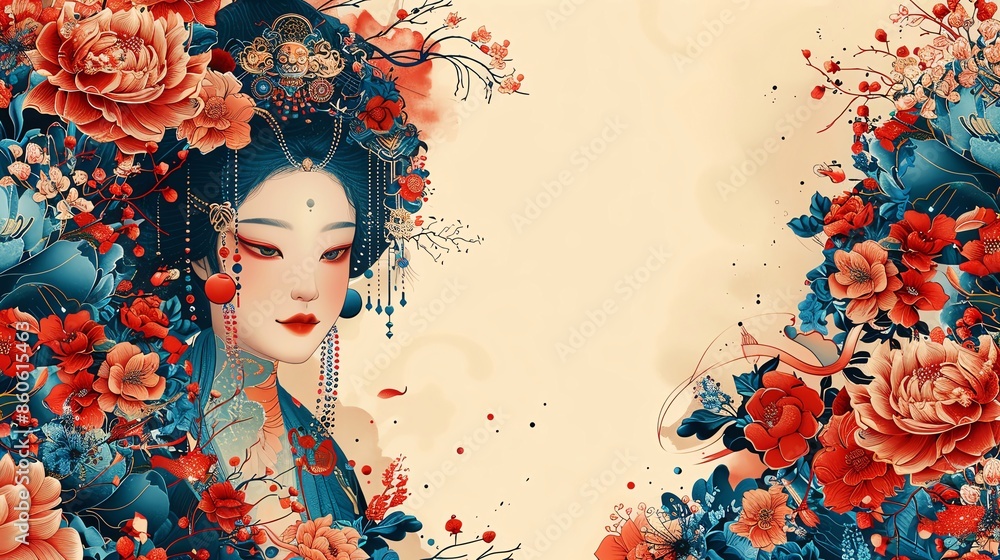 Tibetan Thangka Painting A detailed and colorful Tibetan Thangka ...