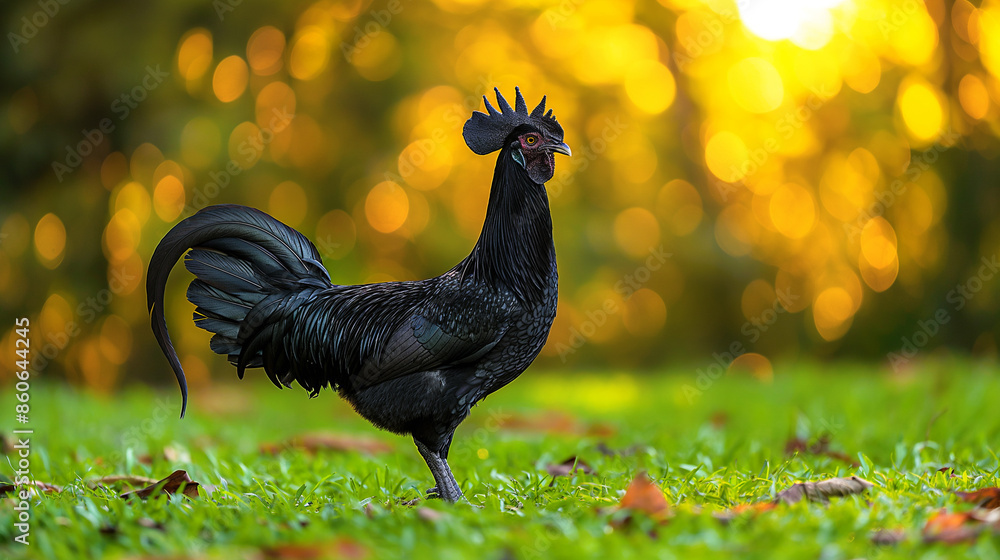 Foto Ayam Cemani, a rare breed of chicken from Indonesia with the ...