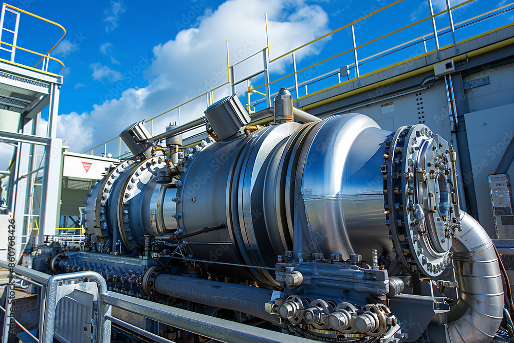 An industrial gas turbine power plant is designed for efficient ...