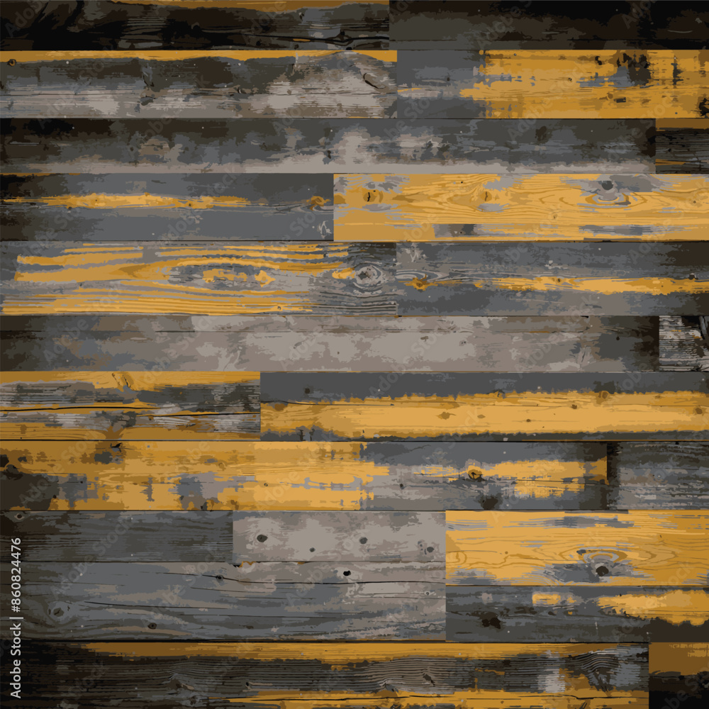 Vector distressed wood background floor wall boards with reclaimed ...