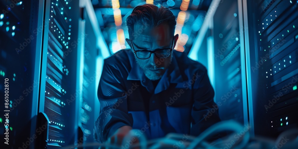 wallpaper server room data center cable LAN UTP, RJ45, cable optic ...