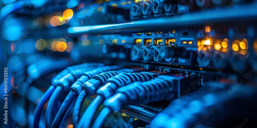 wallpaper server room data center cable LAN UTP, RJ45, cable optic ...