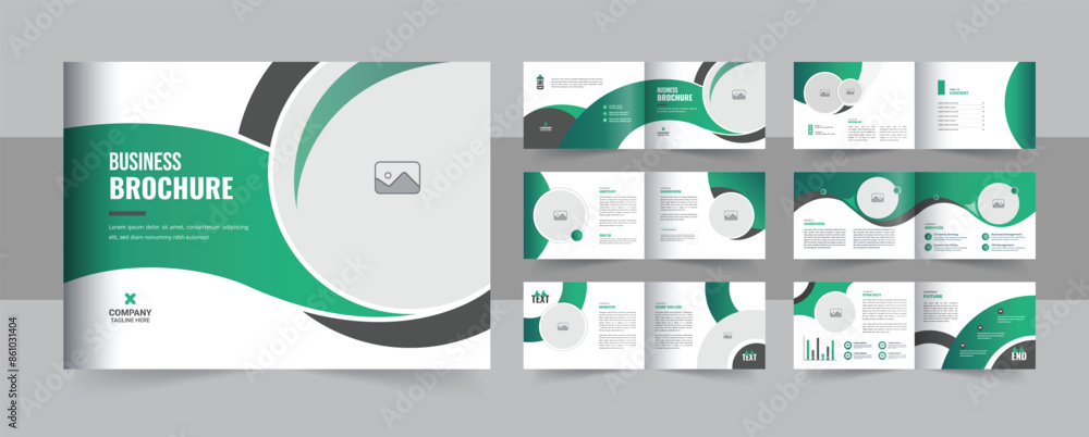 corporate modern landscape brochure template design layout, Landscape ...