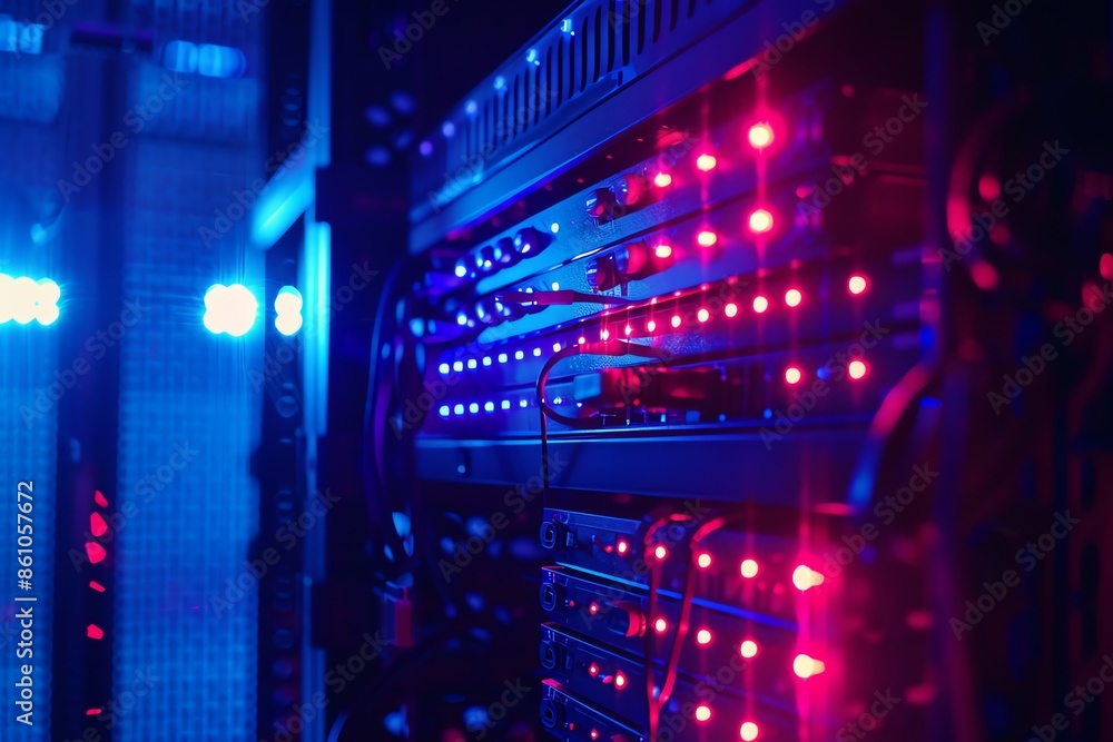 wallpaper of a server rack data center cyber networking security, internet, system, server ...