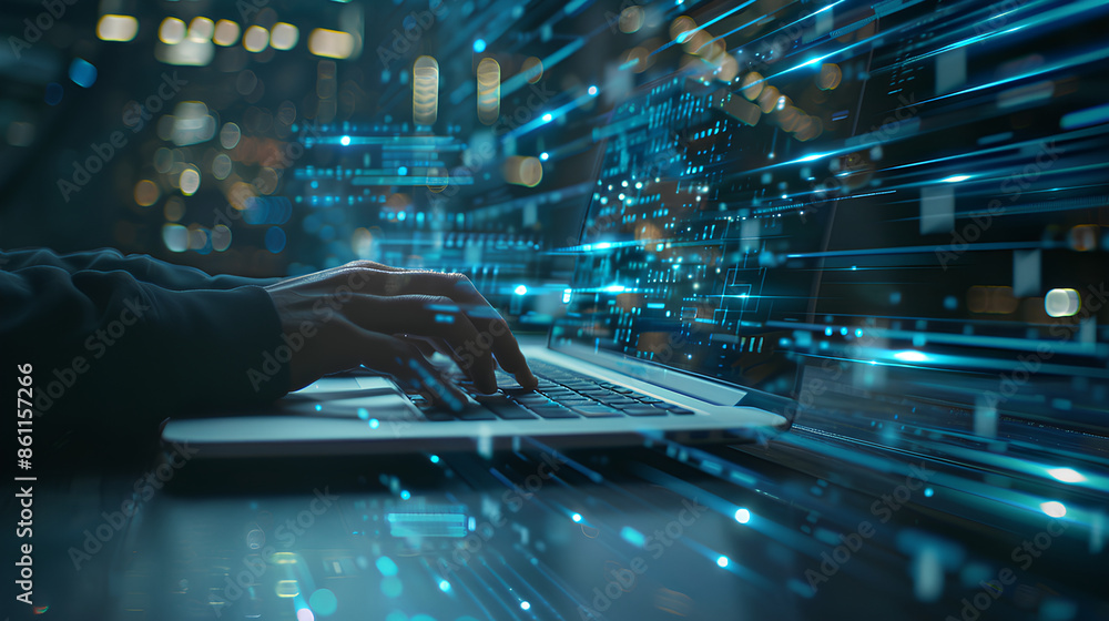 Digital transformation, IoT, Internet of Things, Software technology development concept ...