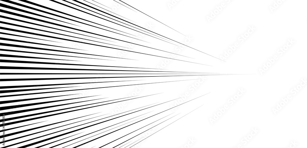 Fast speed lines on white background. Anime comic speed lines movement ...