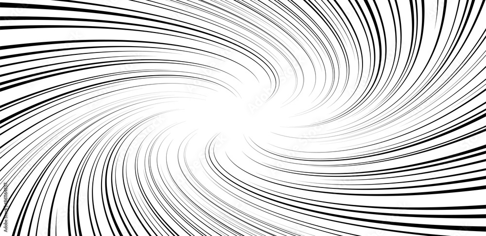 Fast speed twist lines on white background. Anime comic speed lines ...