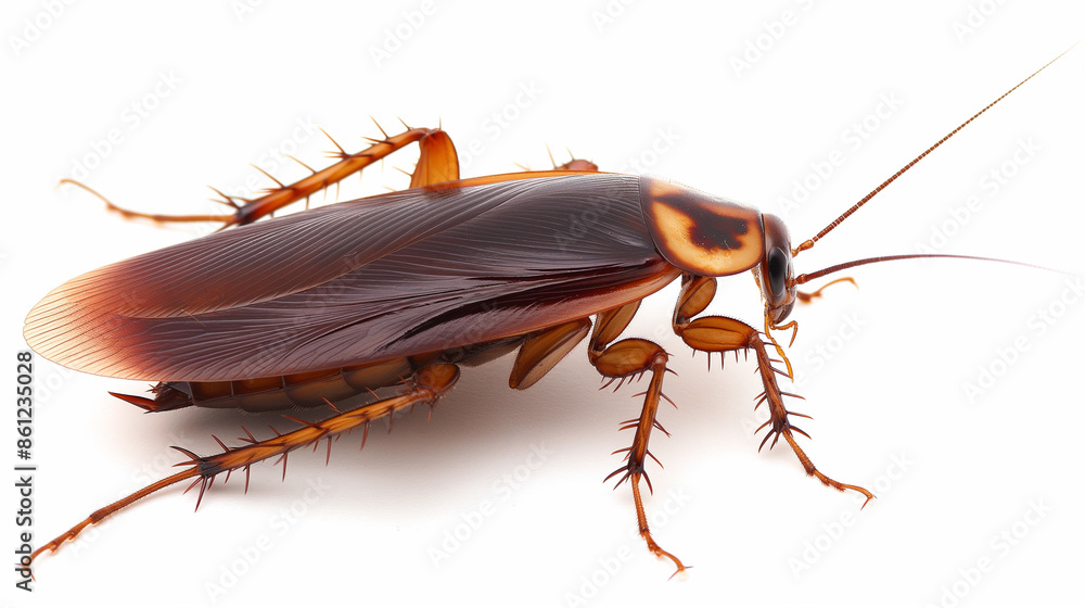 white background cockroach Stock Photo | Adobe Stock