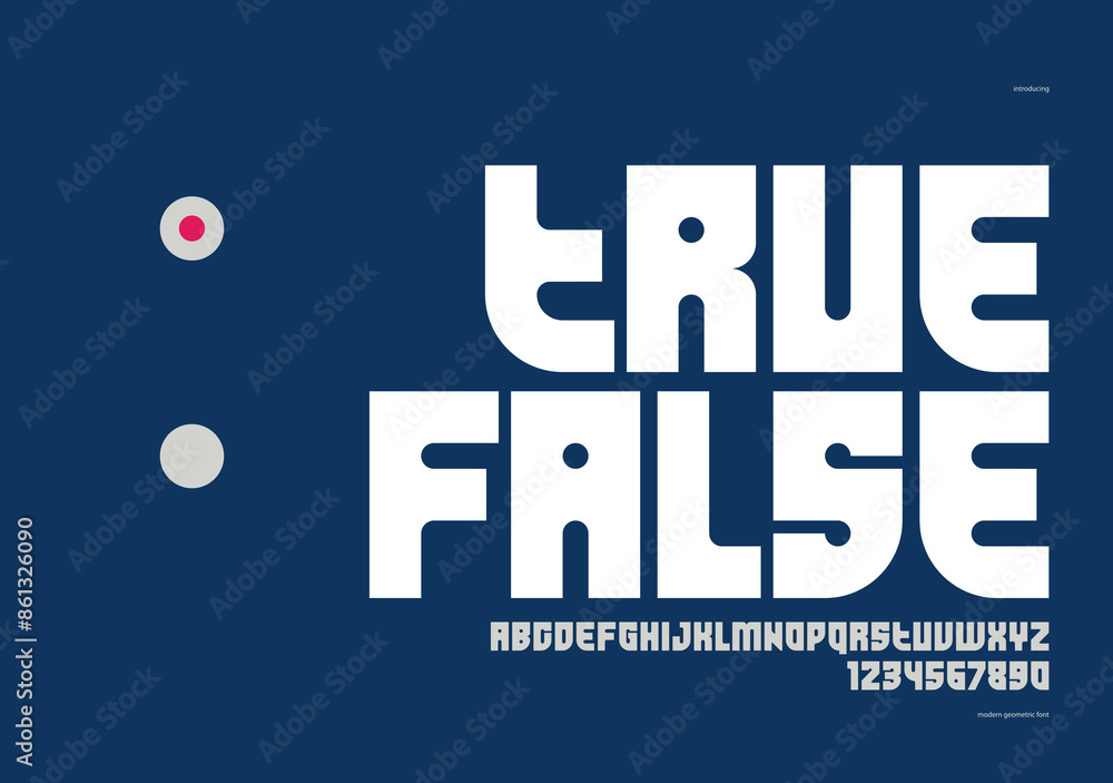 Bold and strong vector geometric font for logos and branding, heavy ...