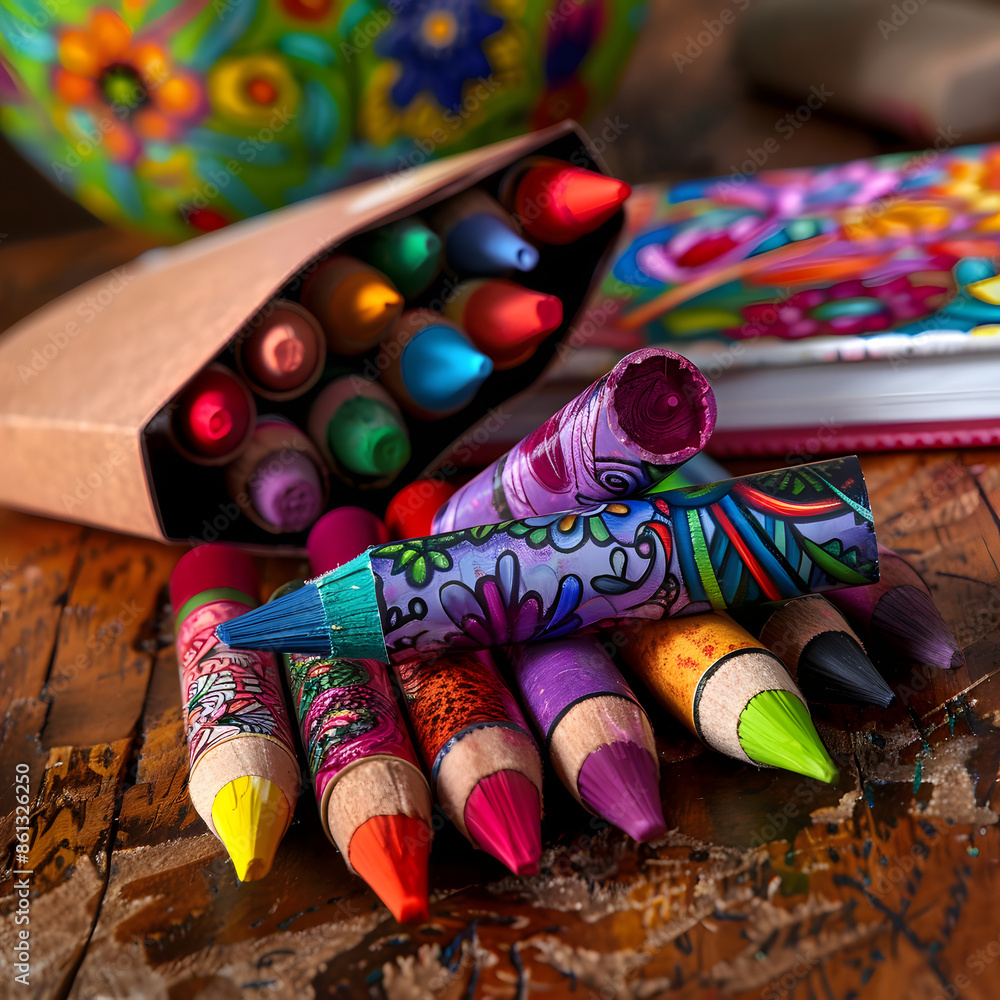 broken crayons still color the same, art Stock Photo | Adobe Stock