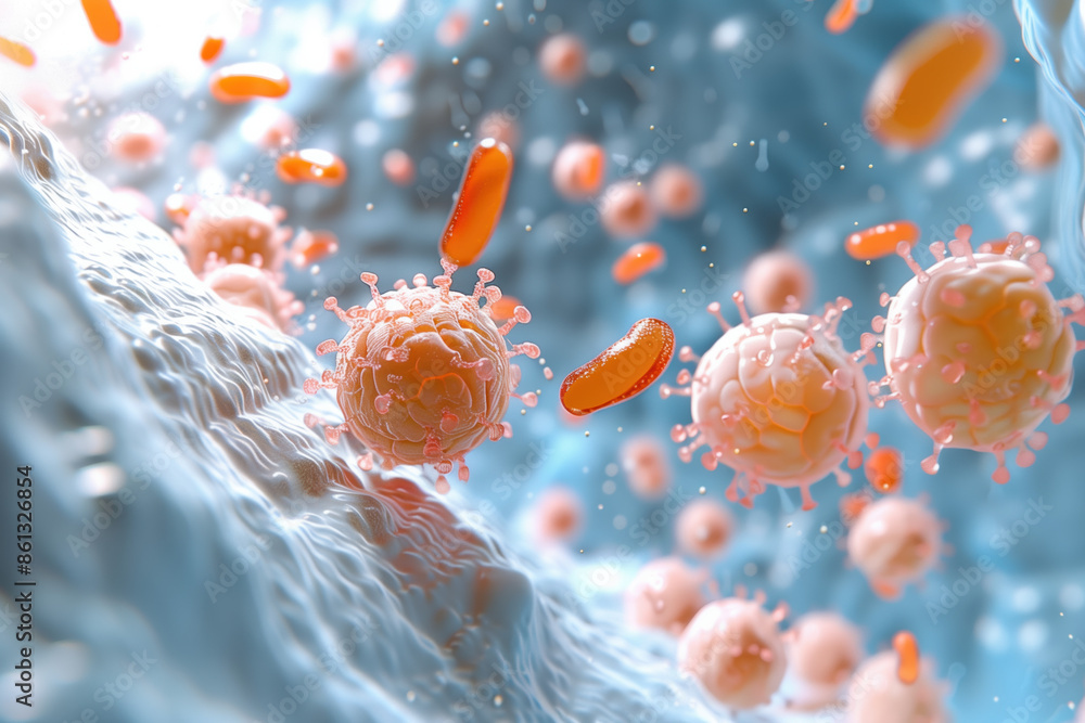 Epic Microscopic Battle: White Blood Cells Engulfing Cutibacterium ...