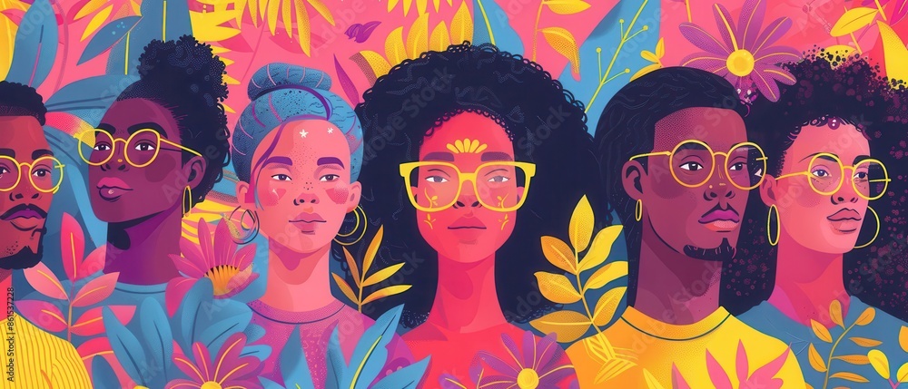 Representing a blend of various cultural backgrounds, the subjects in ...