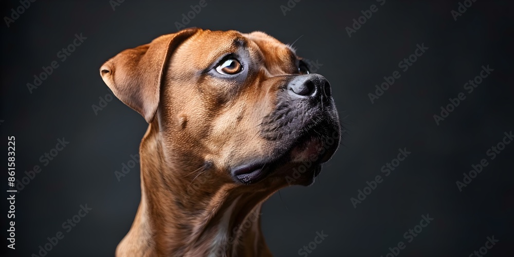 Professional Photoshoot of a Purebred Dog in a Studio Setting. Concept ...