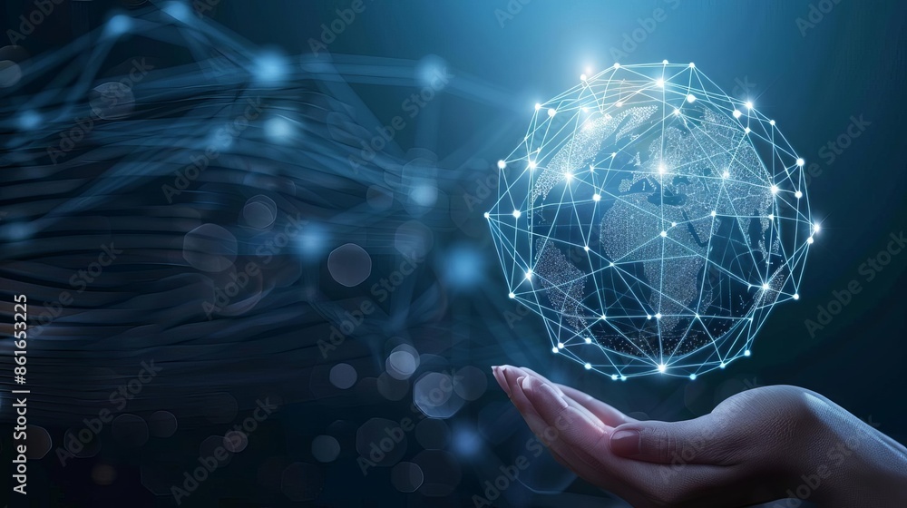 Quality System ISO 9001 QMS Standard A futuristic representation of ...