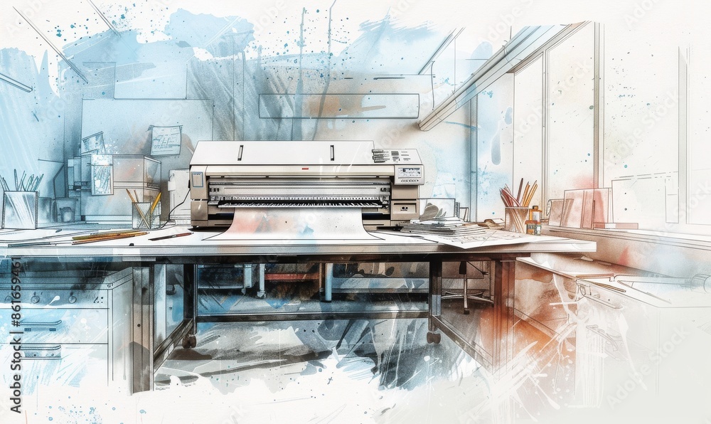 Draw technical drawings with this wide banner featuring a professional ...