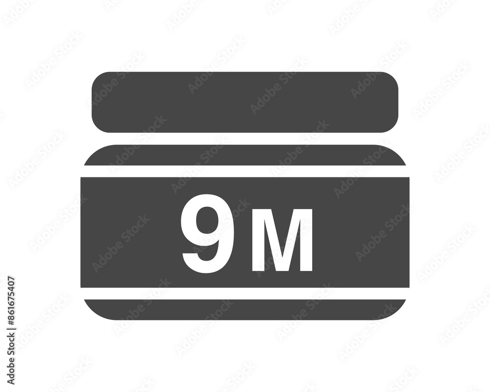 Vector black icons of beauty, cosmetics and care with expiration date ...