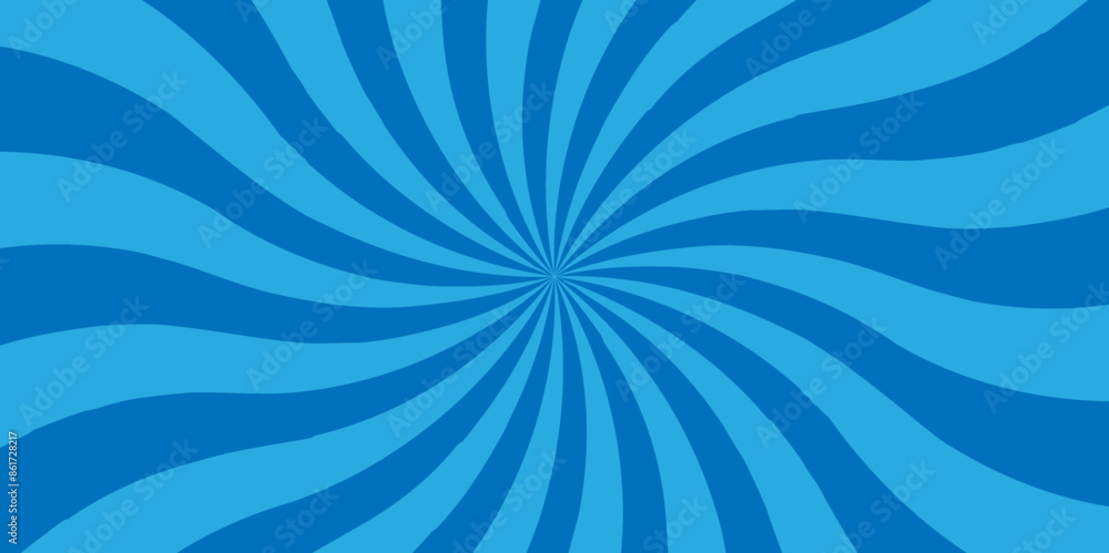 Vector Abstract blue sun rays sunburst backdrop background. seamless ...