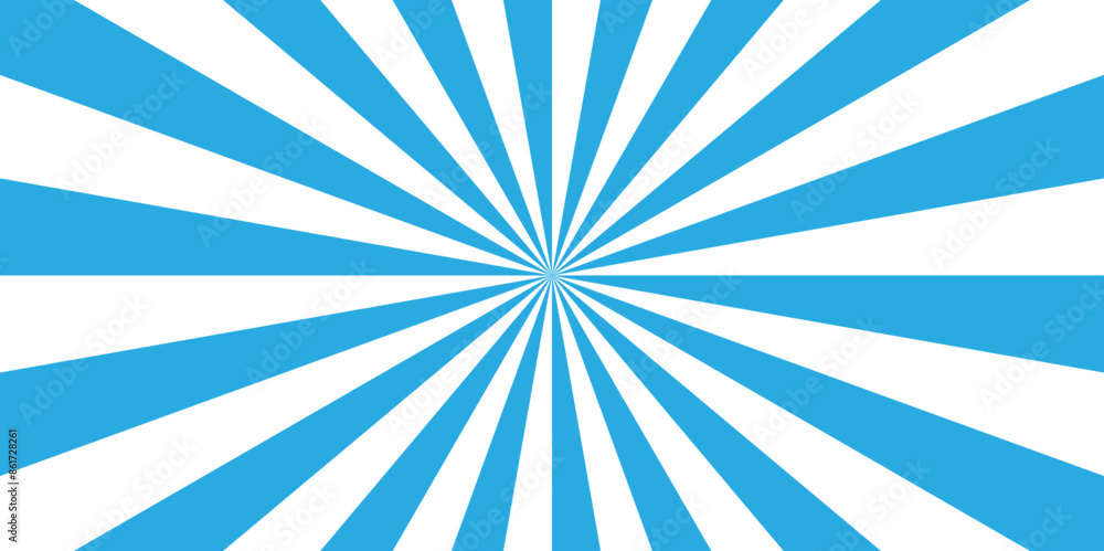 Vector Abstract blue sun rays sunburst backdrop background. seamless ...