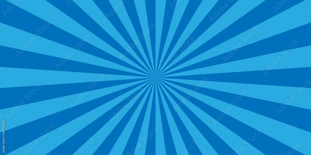 Vector Abstract blue sun rays sunburst backdrop background. seamless ...