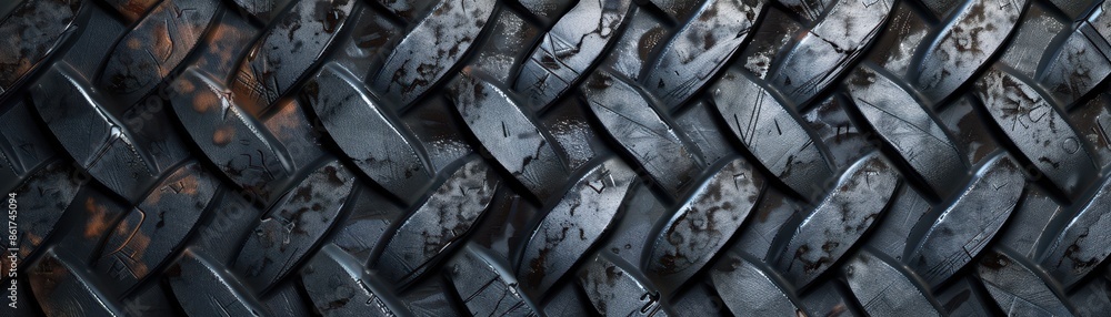 Seamless black Metal Plate Pattern background Stock Illustration ...