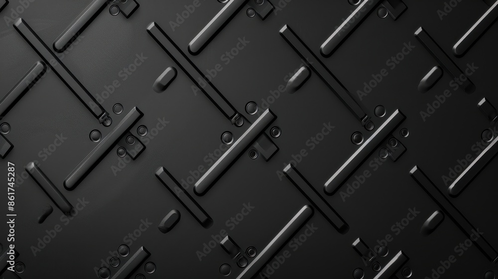 Seamless black Metal Plate Pattern background Stock Illustration ...