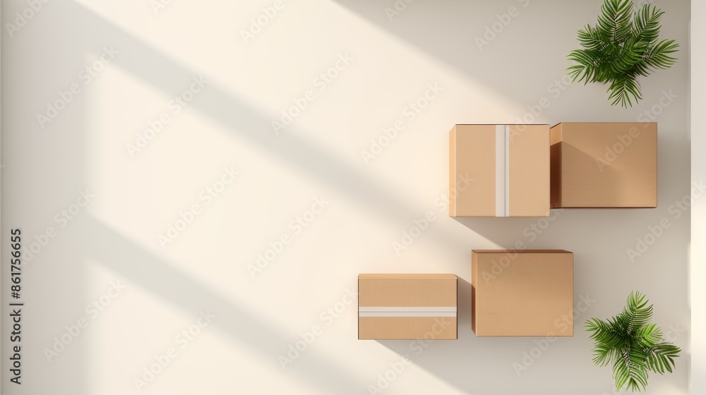 Flat design illustration of a family relocating due to increasing ...