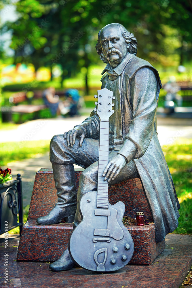 Minsk, Belarus. Jun 2, 2024. The monument to famous artist of the USSR ...