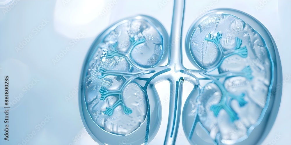 Illustration of Human Kidney Anatomy. Concept Kidney Structure, Human ...