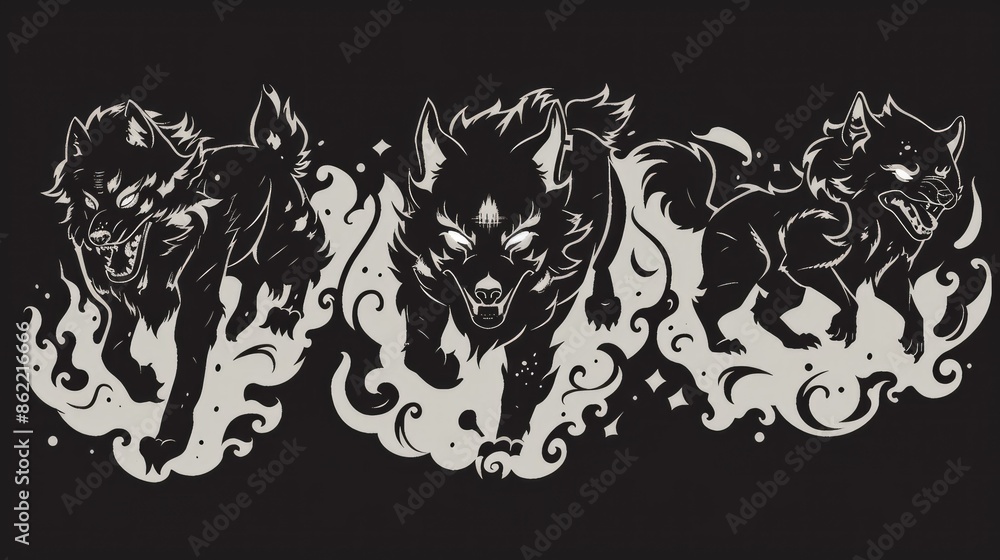 Shadow Paws an Enigmatic Fusion of Dark Magic and dog Ninja Canines for ...