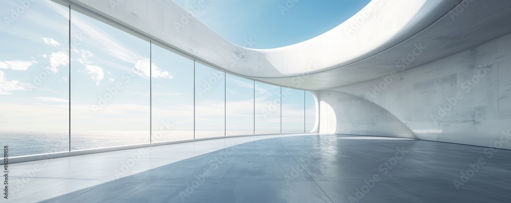 Empty minimal abstract architecture building interior or exterior ...