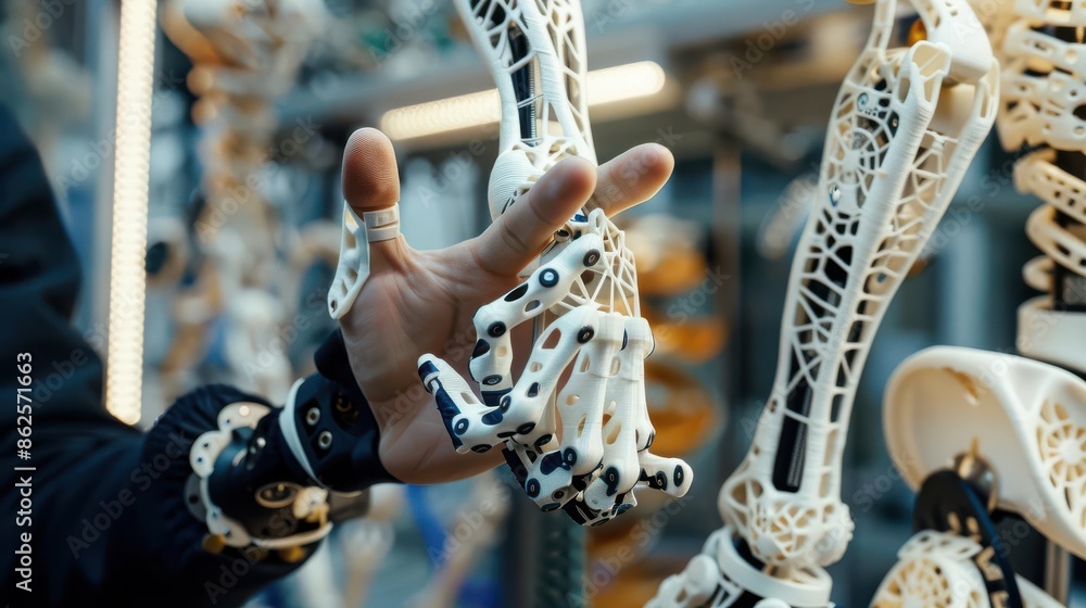 Prosthetics created with 3D printing technology, advanced healthcare ...