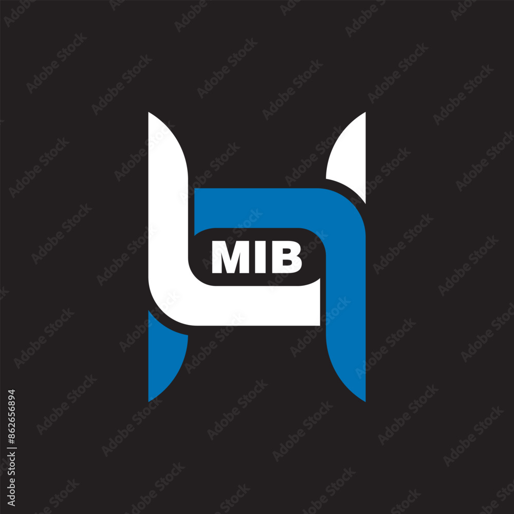 MIB letter logo design on white background. MIB logo. MIB creative ...