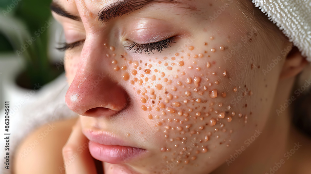 Skin health visualization Woman lichen planusComprehensive visual ...