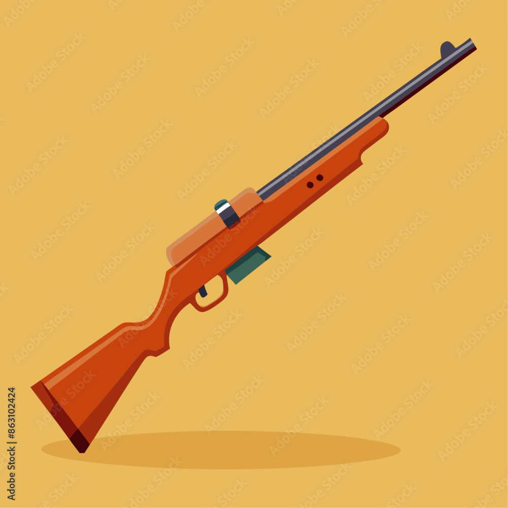 rifle clipart cartoon Illustration drawing Stock Vector | Adobe Stock