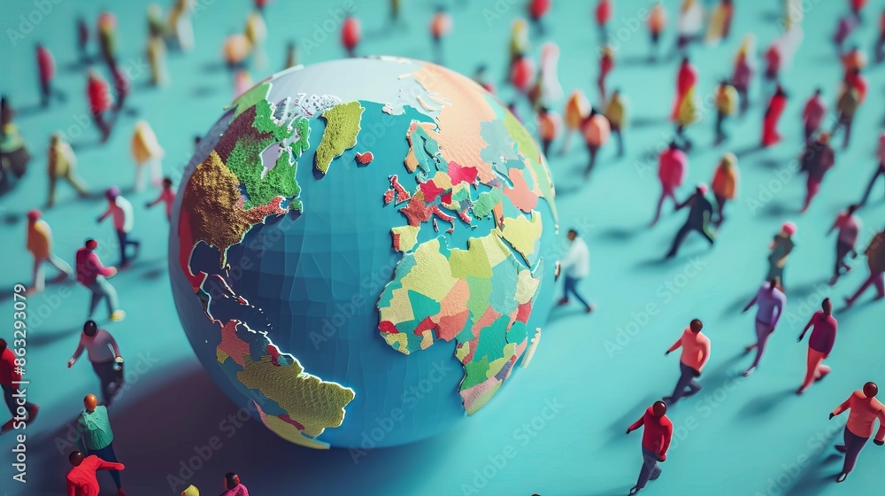 Mark World Population Day with a unique banner design showcasing a ...