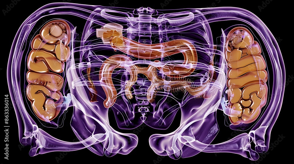 Crosssectional CT scan depicting the anatomy of the abdomen exhaustive ...