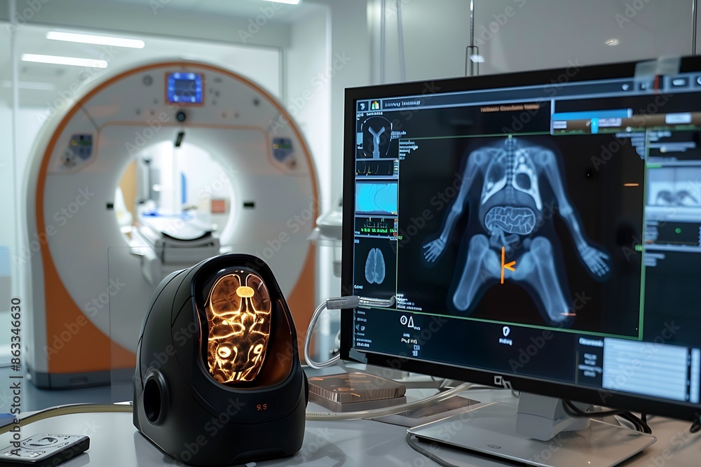 Holographic diagnostic imaging system generating interactive 3D models of medical scans for ...