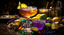 Mardi Gras Alcoholic Drink Free Stock Photo - Public Domain Pictures