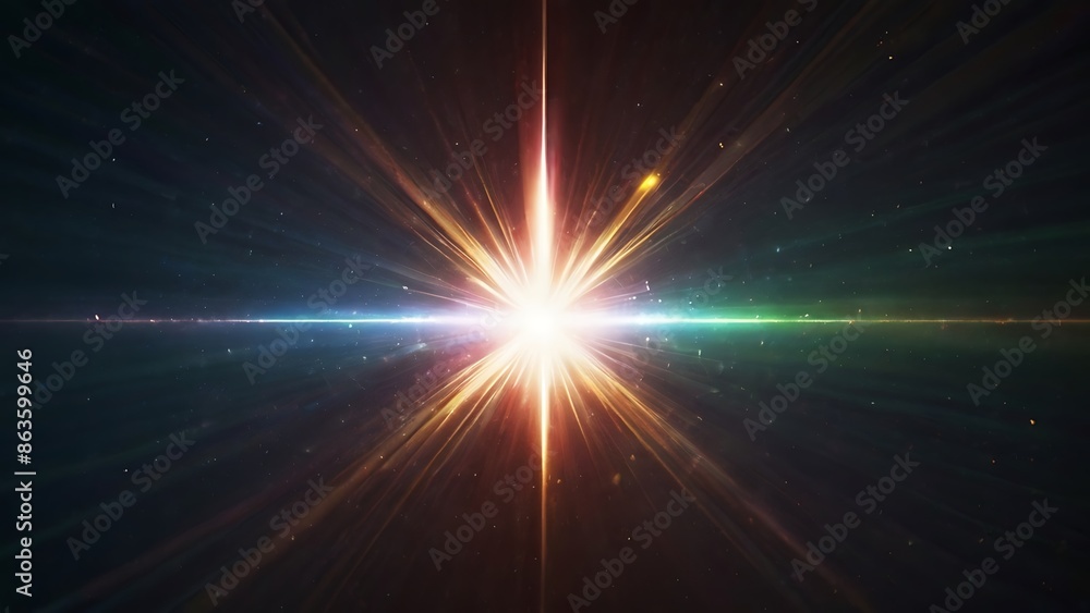 heavy lens flare light leak chromatic aberration overlay effect ...