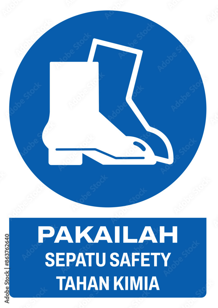 ISO mandatory safety signs v2 in indonesian_pakailah sepatu safety ...