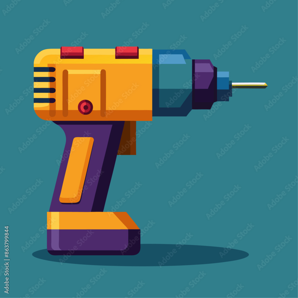 drill clipart cartoon Illustration drawing Stock Vector | Adobe Stock