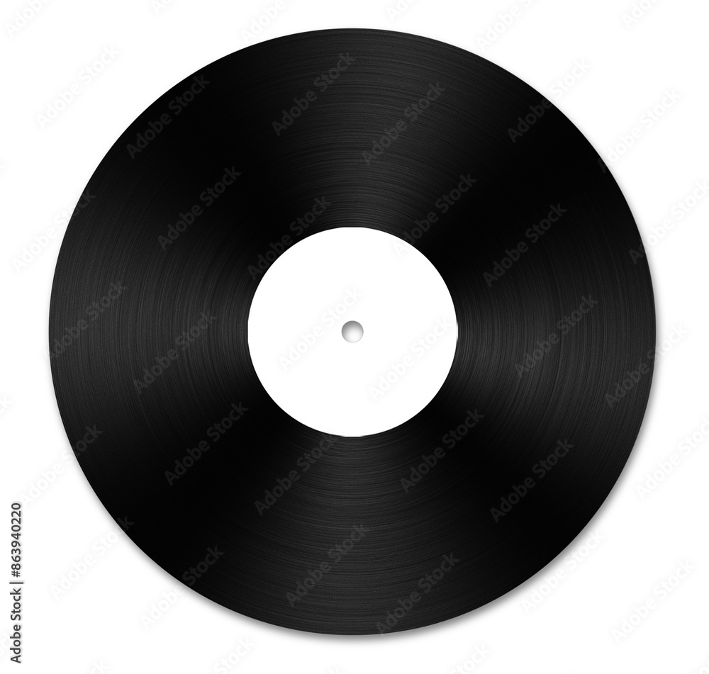 Vinyl Disk Record and Cover mockup template with Transparent plastic ...