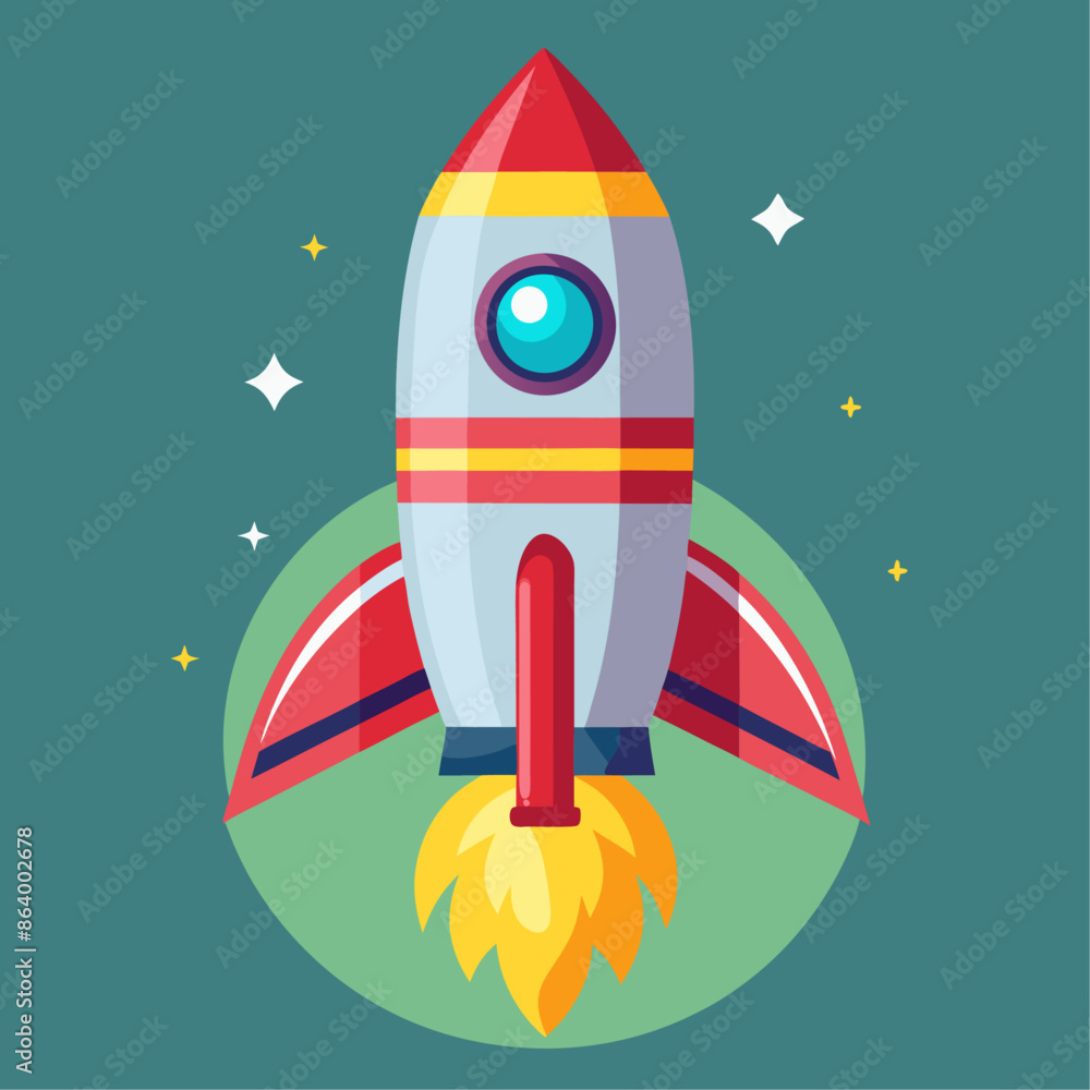 rocket clipart cartoon Illustration drawing Stock Vector | Adobe Stock
