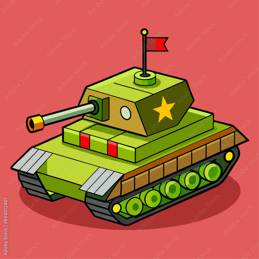 tank clipart cartoon Illustration drawing Stock Vector | Adobe Stock