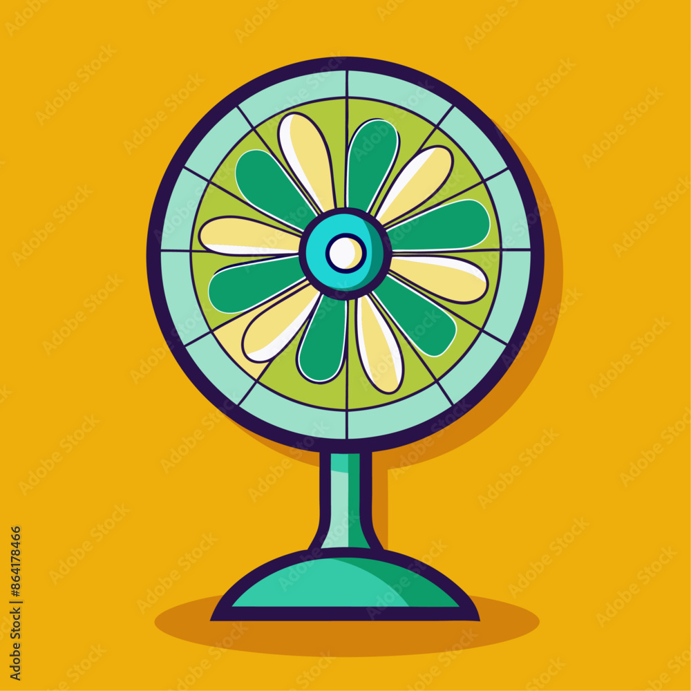 Vector de Stock table fan clipart cartoon Illustration drawing | Adobe ...