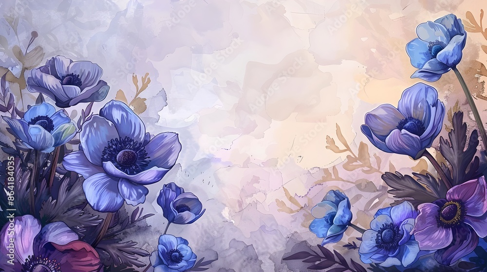 Enchanting Floral Border Design with Expressive Calligraphic Accents ...