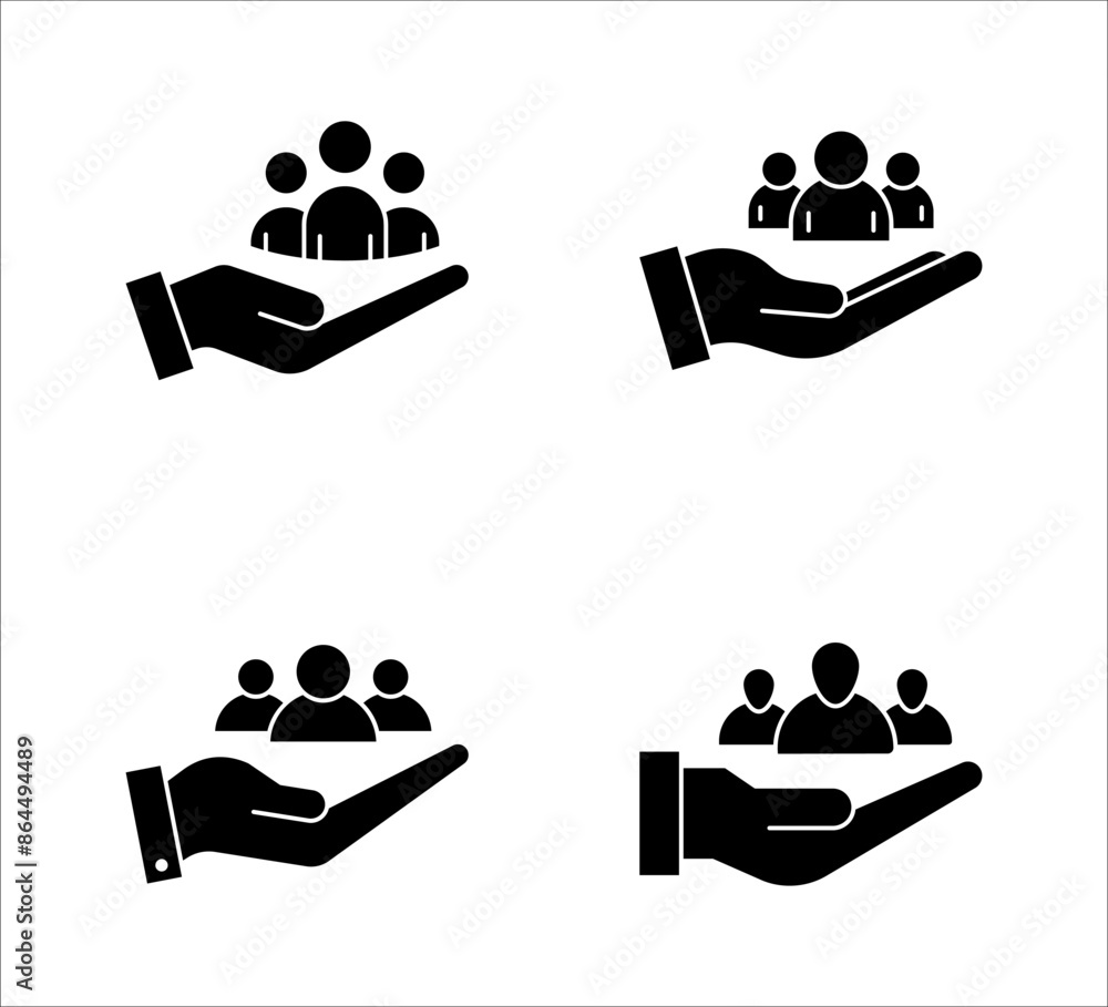 Customer care icon set, for mobile concept and web design, vector ...