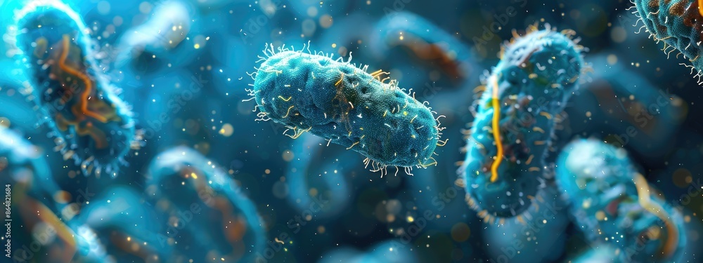 Microscopic marvel: bacterium image, revealing intricate world of ...